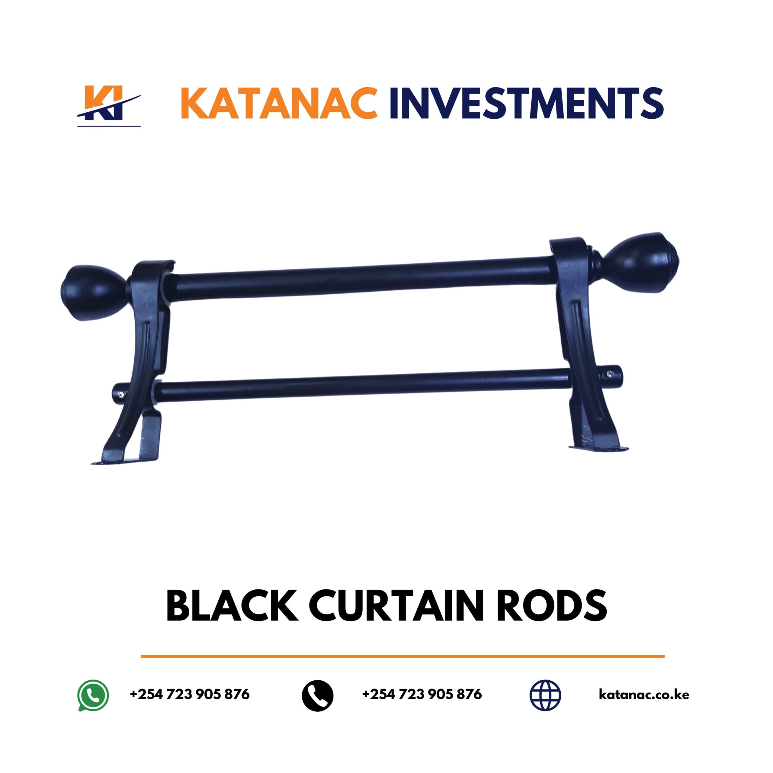 Black Curtain Rods - Katanac Investments